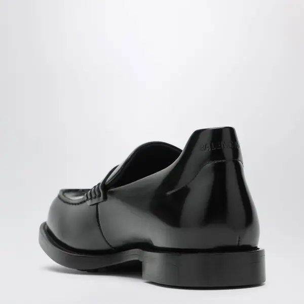 Balenciaga Calf Leather Loafers With B Logo Detail