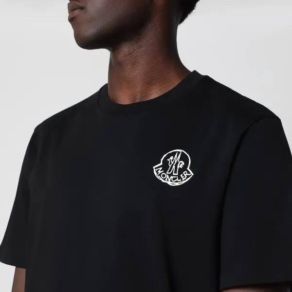 Moncler Cotton Jersey T-shirt With Logo Patch