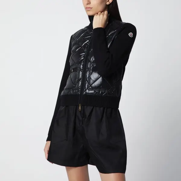 Moncler Padded Zip-up Sweatshirt - Black
