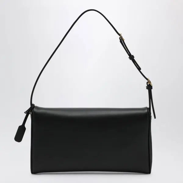 Valentino Garavani Small Devain Leather Shoulder Bag - Black