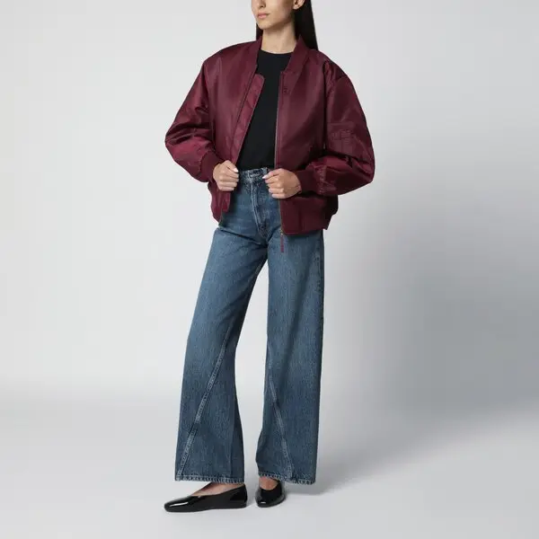 ANINE BING Wide-leg Jeans With Curved Front Seams