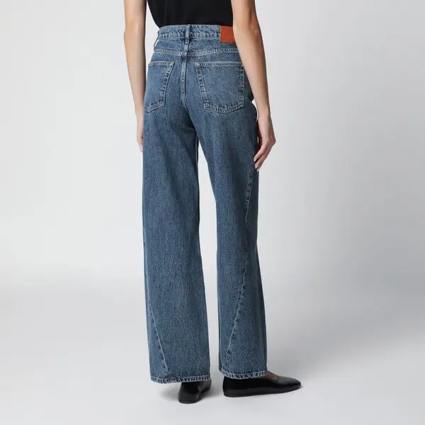ANINE BING Wide-leg Jeans With Curved Front Seams