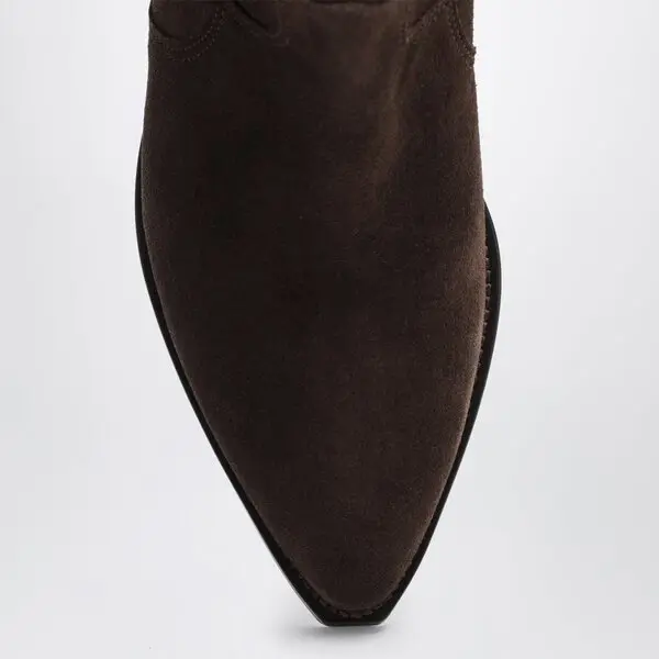 Isabel Marant Étoile Dewina Suede Cowboy Ankle Boots - Brown