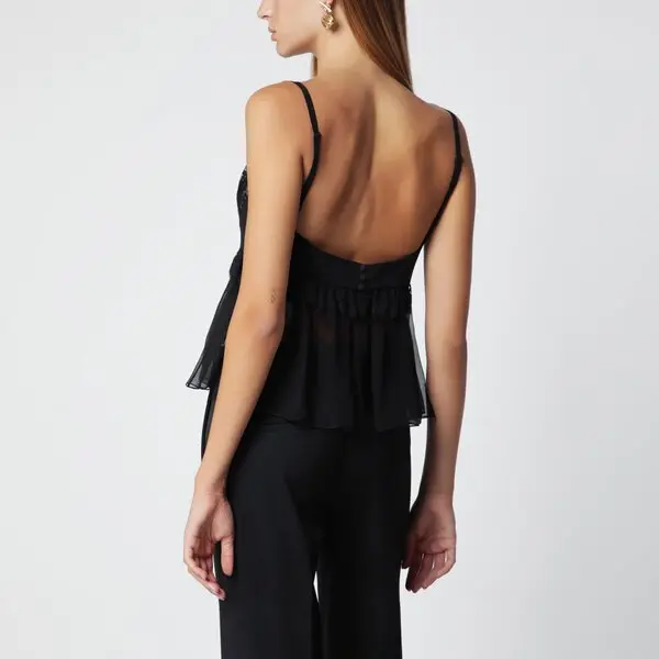 Chloé Silk Crêpe De Chine Top With Thin Straps