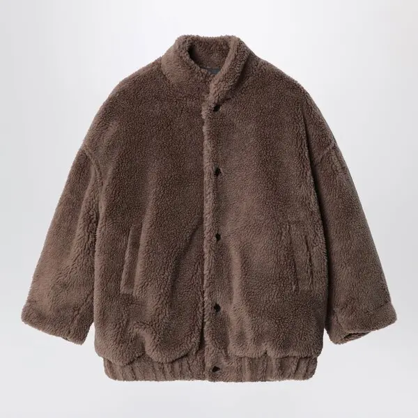 DOUUOD Teddy-effect Jacket - Brown