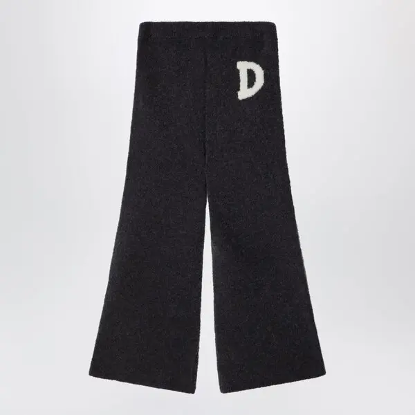 DOUUOD Ebony Bouclé Knit Trousers