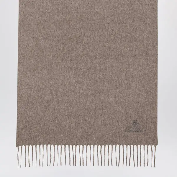 Loro Piana Taupe Cashmere Scarf