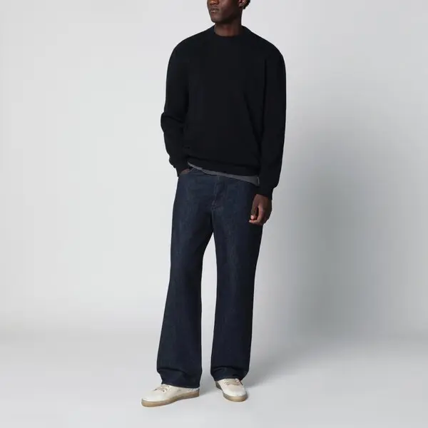 GOLDEN GOOSE Crewneck Sweater With Distressed Effect