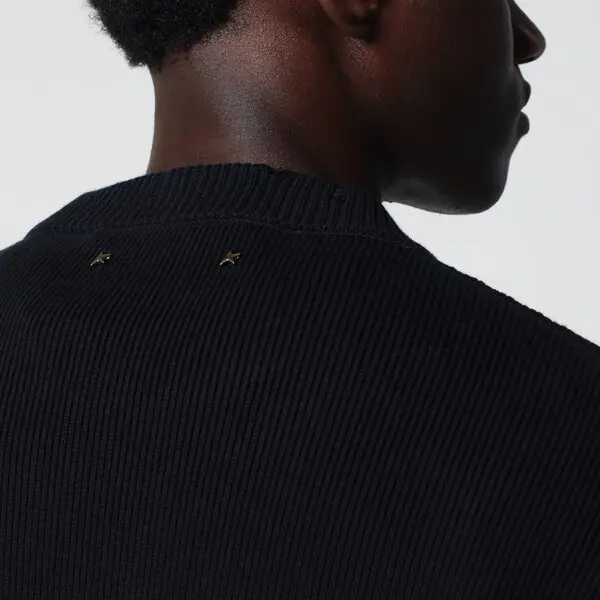 GOLDEN GOOSE Crewneck Sweater With Distressed Effect