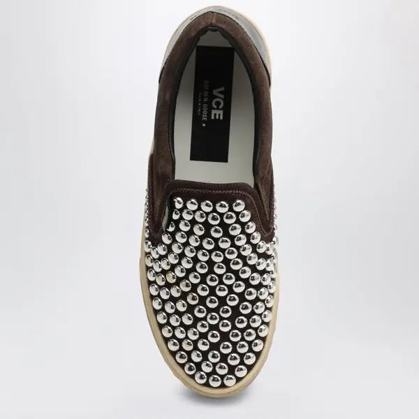 GOLDEN GOOSE Suede Slip-on Shoes With Studs