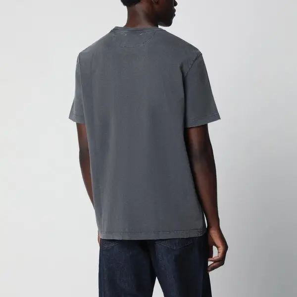 GOLDEN GOOSE Anthracite Vintage-effect T-shirt