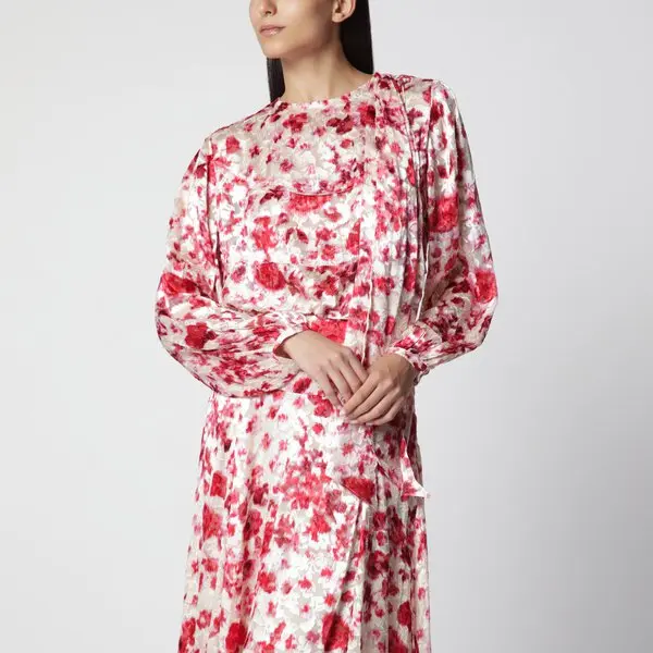 Isabel Marant Étoile Firma Blouse In Printed Silk Dévoré Georgette - Multicolor