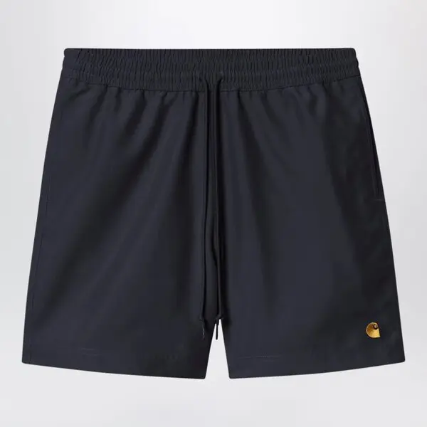 Carhartt Work In Progress Chase Swim Trunks Dark Navy/gold - Blue
