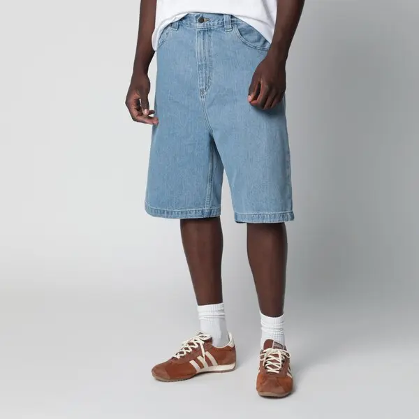 Carhartt Work In Progress Brandon Denim Shorts In Blue Stone Bleached