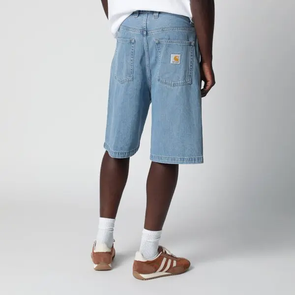 Carhartt Work In Progress Brandon Denim Shorts In Blue Stone Bleached