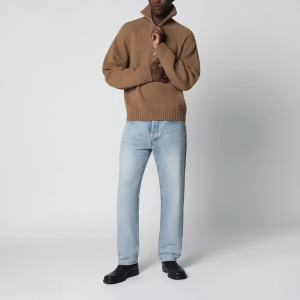 TOM FORD Half-zip Wool And Cashmere Knit Sweater