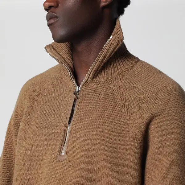 TOM FORD Half-zip Wool And Cashmere Knit Sweater