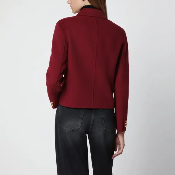Max Mara Jacket In Ruby Wool And Cashmere