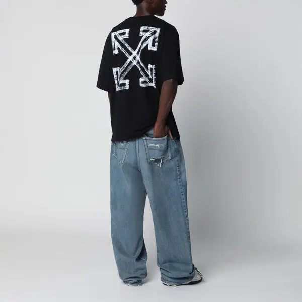 OFF-WHITE™ Motion Arrow Logo T-shirt In Cotton
