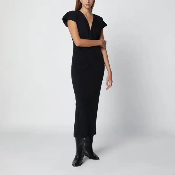 Isabel Marant Étoile Nadra Jersey Wrap Dress - Black