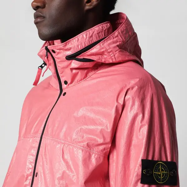 Stone Island Geranium Glossy Nylon Jacket
