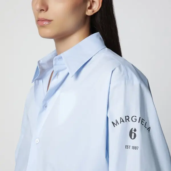 MAISON MARGIELA Cotton Shirt With Printed Logo