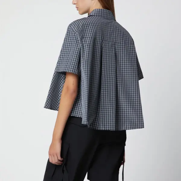 Loewe Trapeze Checked Shirt In Technical Cotton