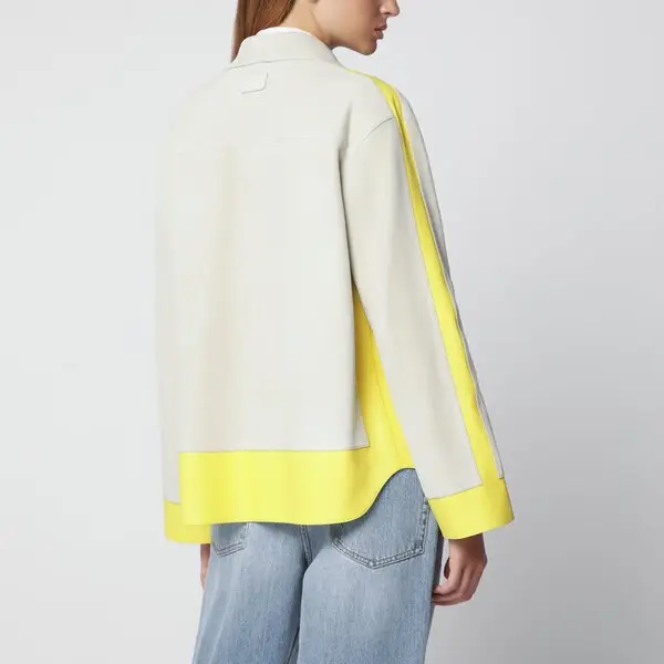 Loewe Light Suede Jacket With Contrasting Inserts