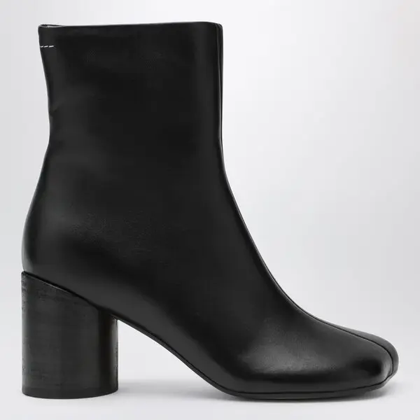 MAISON MARGIELA Tabi Ankle Boots In Nappa Leather - Black