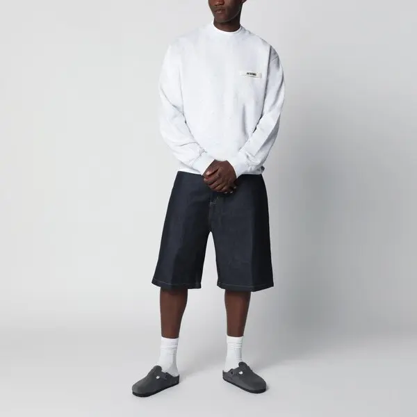Jacquemus Crewneck Sweatshirt With Grosgrain Logo