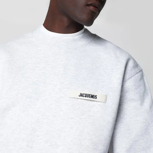 Jacquemus Crewneck Sweatshirt With Grosgrain Logo