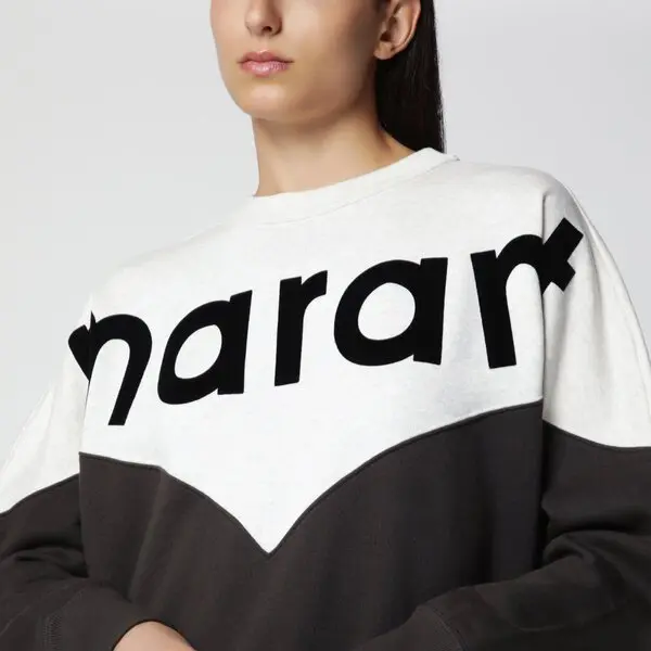Isabel Marant Étoile Cotton Sweatshirt With Logo - Black