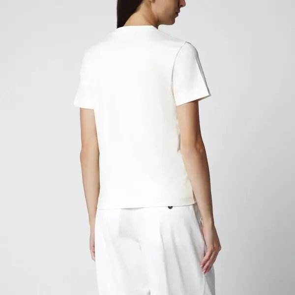 Jacquemus Light Fitted T-shirt With Grosgrain Logo Detail