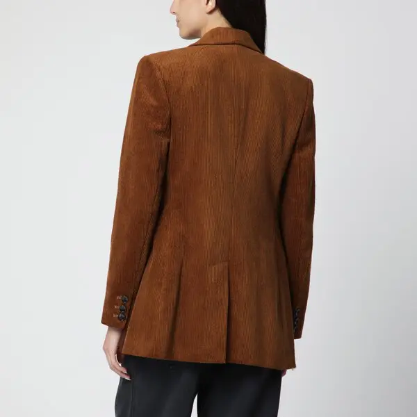 Isabel Marant Étoile Caramel Double-breasted Corduroy Jacket