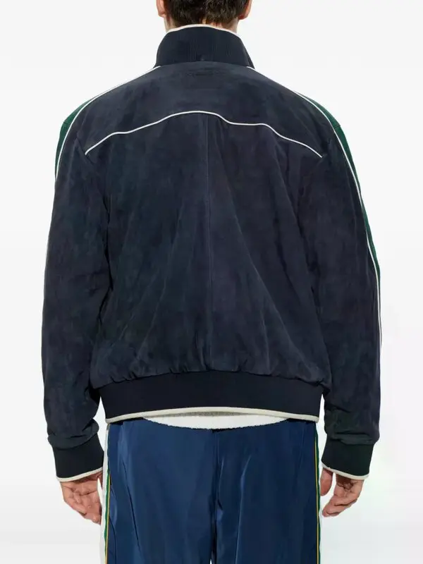 Casablanca Monogram-pattern Suede Sport Jacket