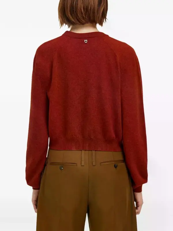 FERRAGAMO Crew Neck Sweater With Cut-out Detail
