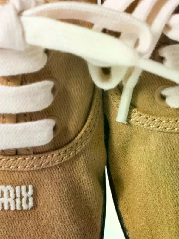 Miu Miu Logo-embroidered Sneakers