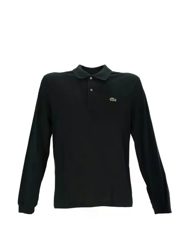 Lacoste Long-sleeve Logo-patch Polo Shirt - Green