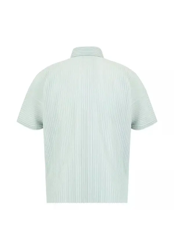 Issey Miyake Pleated Polo Shirt