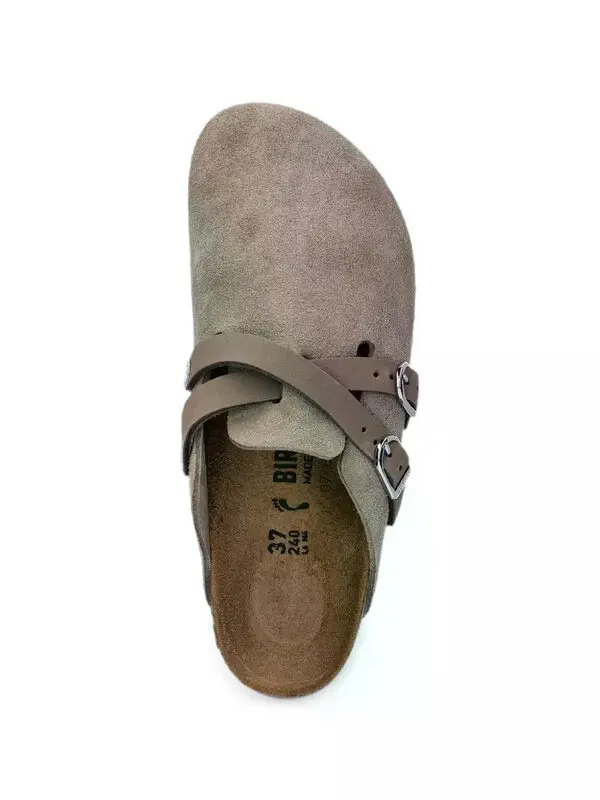BIRKENSTOCK Suede Crossover Strap Sandals