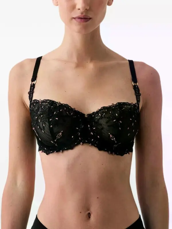 Chantelle Embroidered Mesh Bra