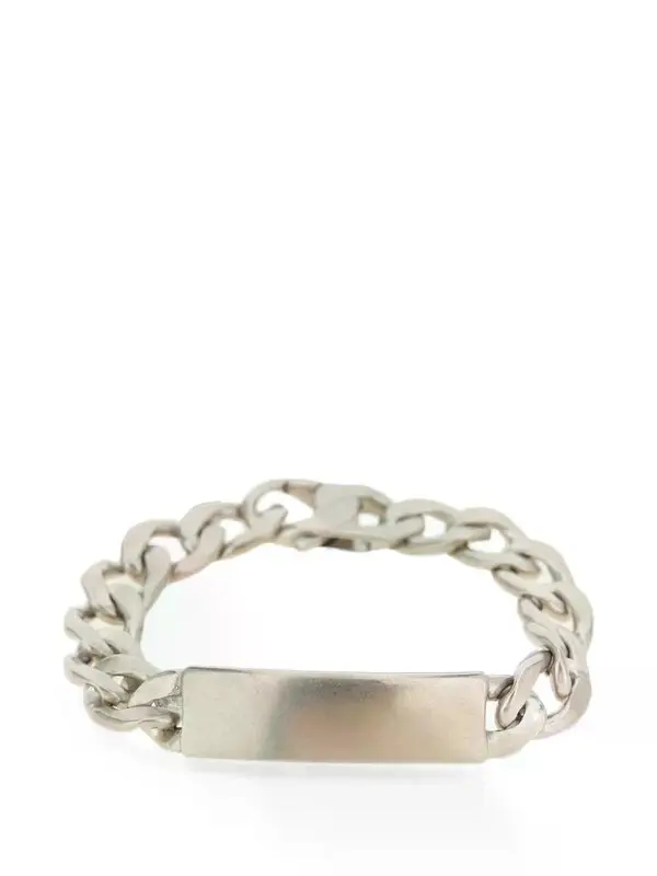 MAISON MARGIELA Maillons Plaque-detail Bracelet - Silver