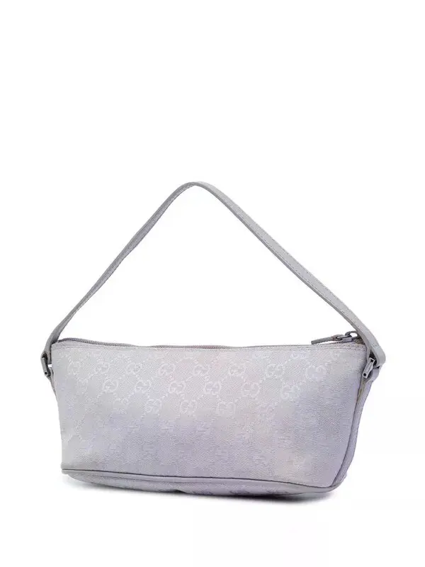 Gucci Gg Canvas Boat Shoulder Bag - Purple