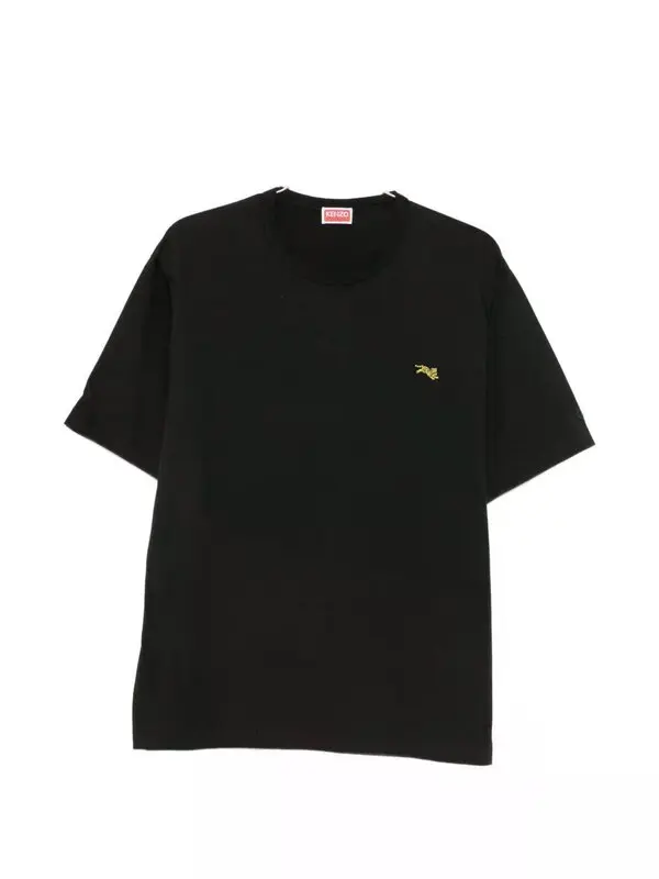 Kenzo Jumping Tiger-patch T-shirt - Black