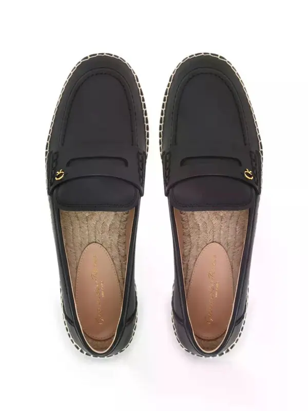 GIANVITO ROSSI Lido Leather Espadrilles