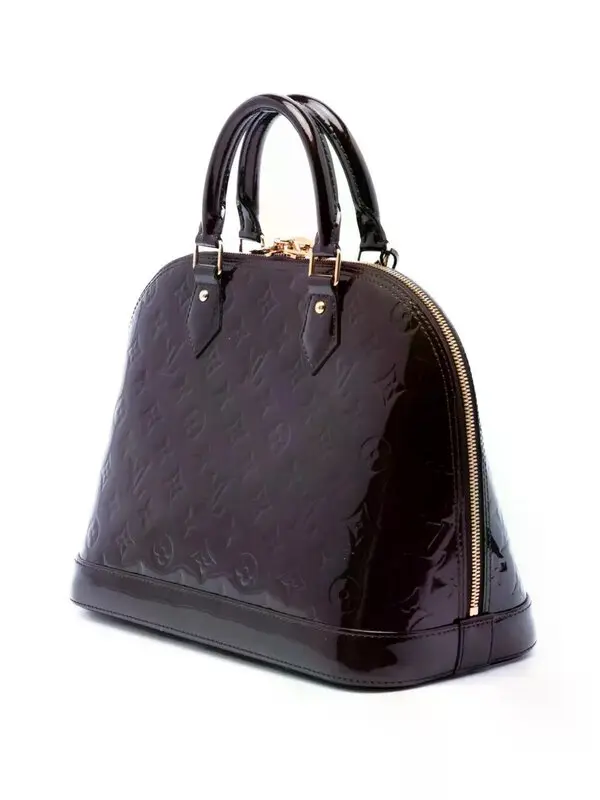 LOUIS VUITTON 2012 Monogram Vernis Alma Pm Handbag - Purple