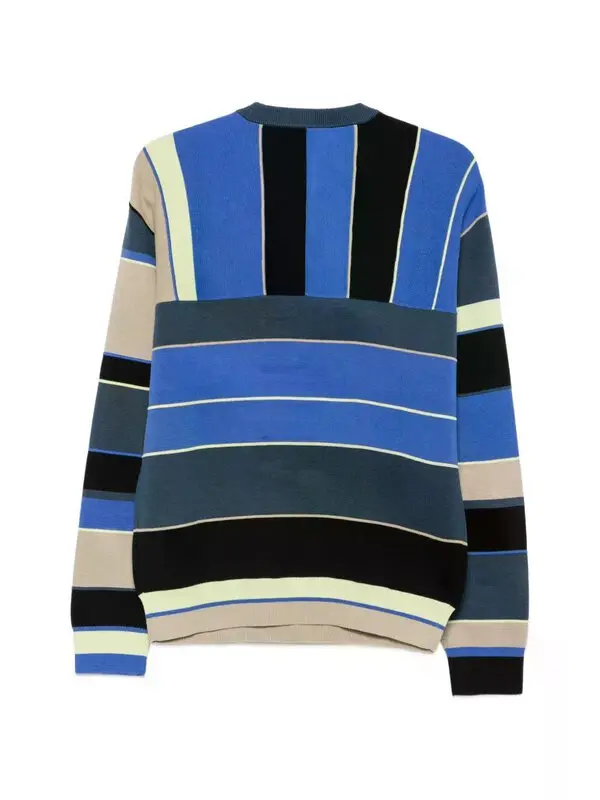 Paul Smith Horizontal-stripe Crew-neck Sweater - Blue