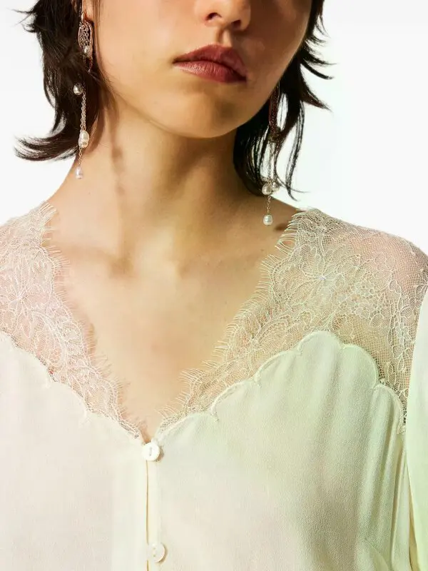 TWINSET Jacquard Shirt With Lace