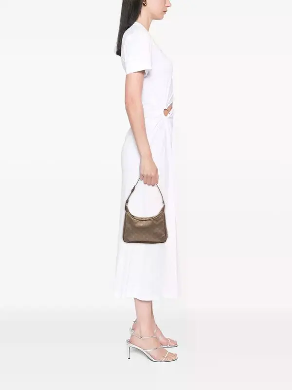 LOUIS VUITTON Monogram Mini Satin Boulogne Shoulder Bag - Brown