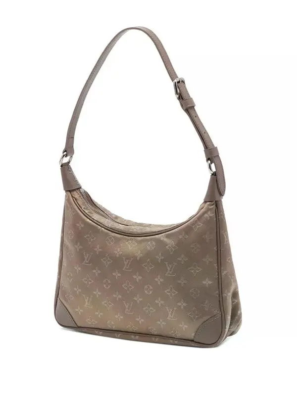 LOUIS VUITTON Monogram Mini Satin Boulogne Shoulder Bag - Brown